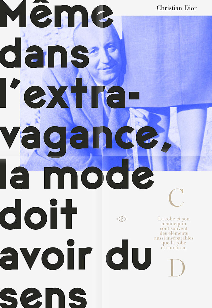 Graphic design studio in Paris | Christian Dior - Quotes | Les Graphiquants